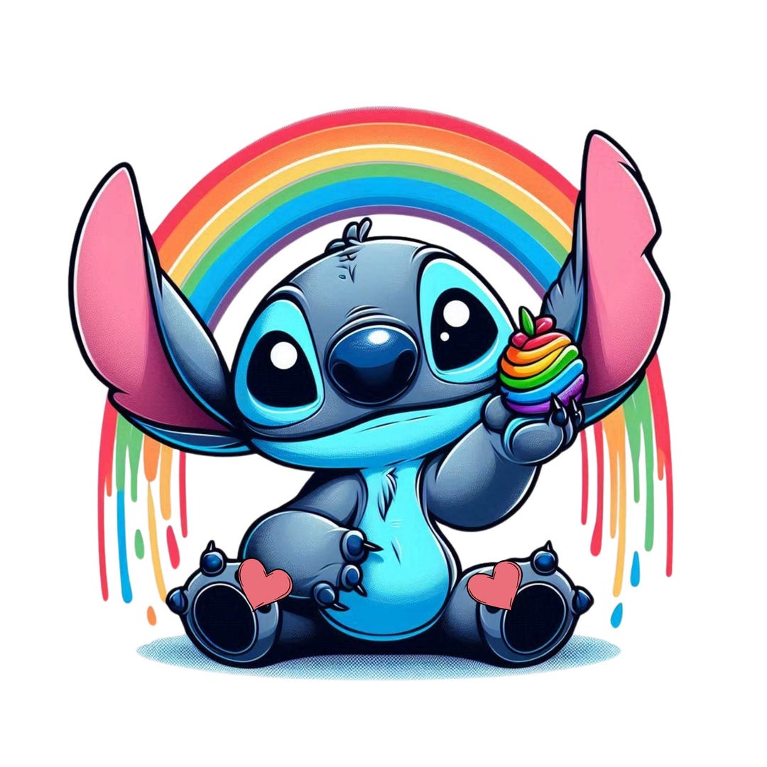 Stitch Png Clipart, Stitch Rainbow, Cute Stitch Image, Lilo and Stitch ...
