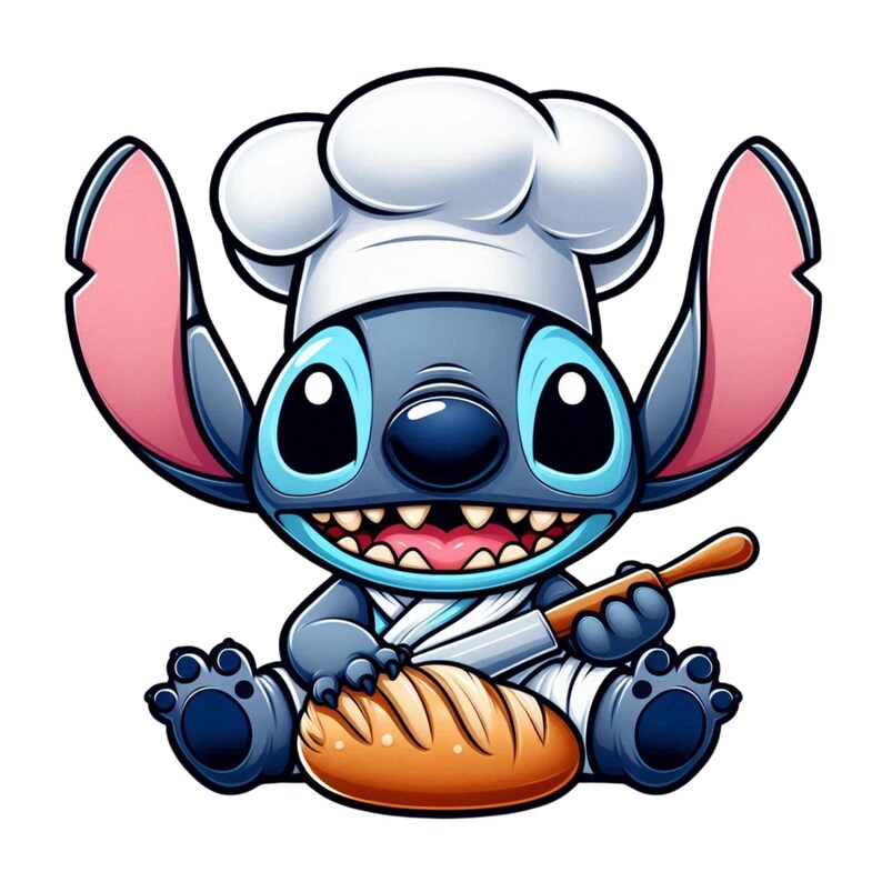 Stitch Png Clipart, Stitch Chef Costume, Stitch Cook, Lilo and Stitch ...