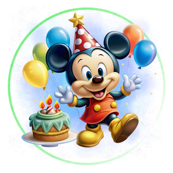 Mickey Mouse Birthday Vector