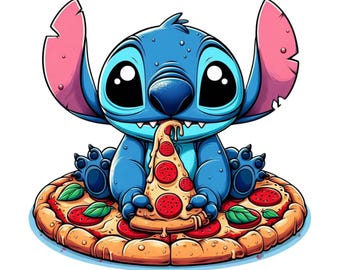 Cute Stitch Character PNG Clipart - Digital Instant Art Download ...