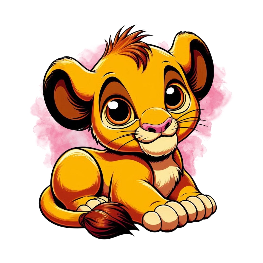 The Lion King Simba Watercolor Design, Simba Png Clipart, Cute Simba Png, Instant Download - Etsy