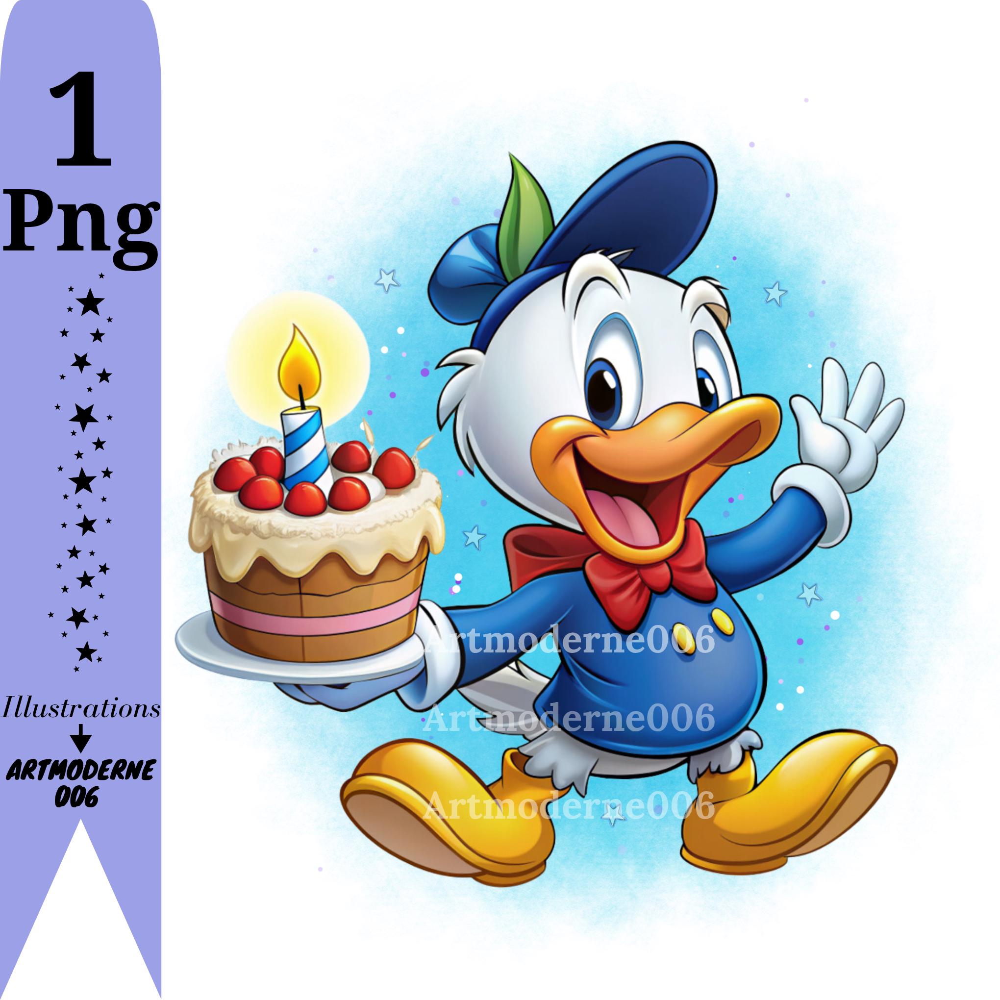 Donald Duck Birthday, Donald Duck Png Clipart, Cute Duck, Mickey Mouse ...