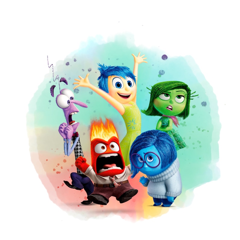 Inside Out Watercolour Background, Inside Out Png Clipart, Joy, Sadness ...