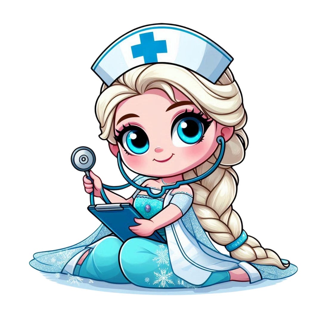 Princess Elsa Nurse Design, Princess Elsa Png Clipart, Frozen Princess ...