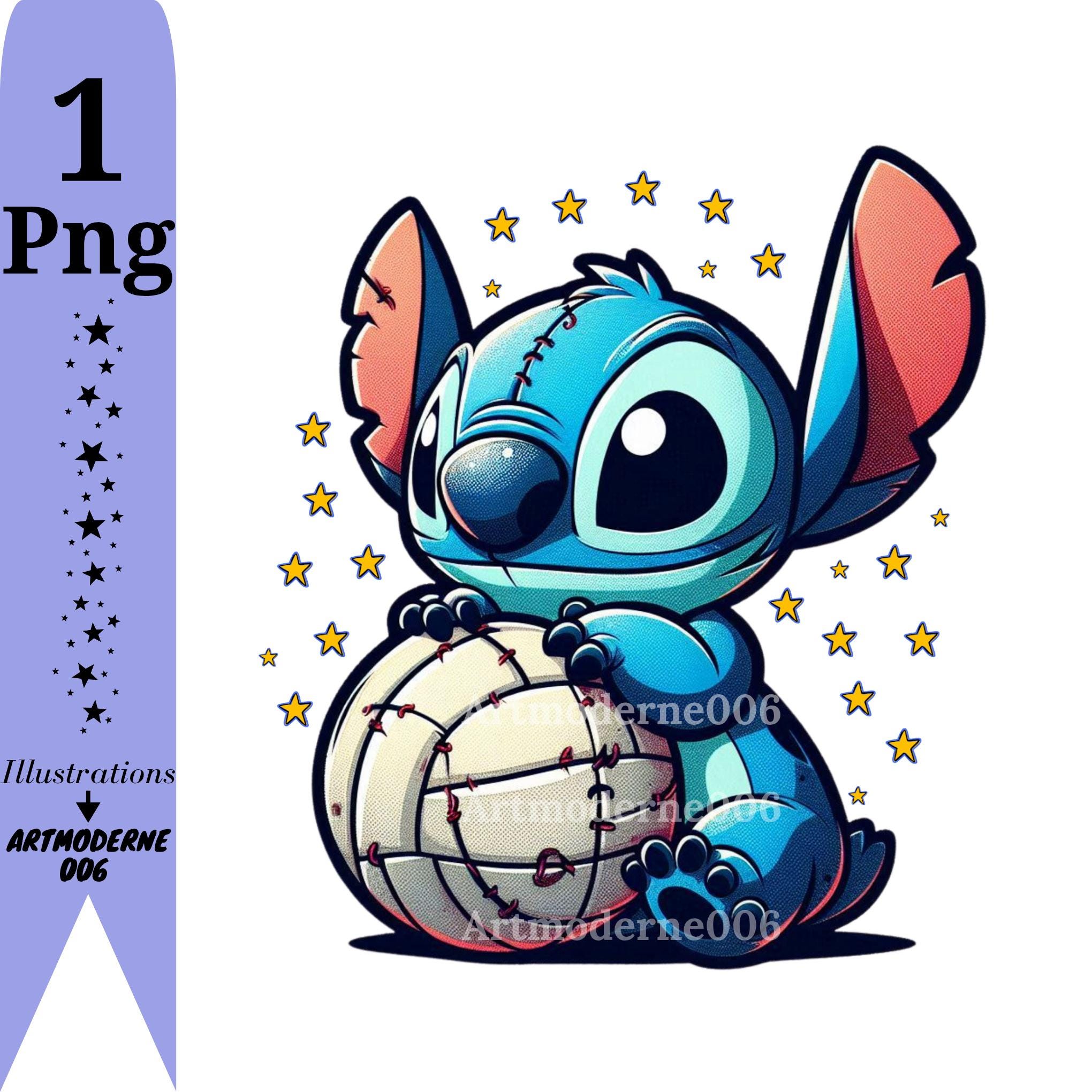 Cute Stitch Png Clipart, Stitch Volleyball Design, Stitch Sport, Lilo ...
