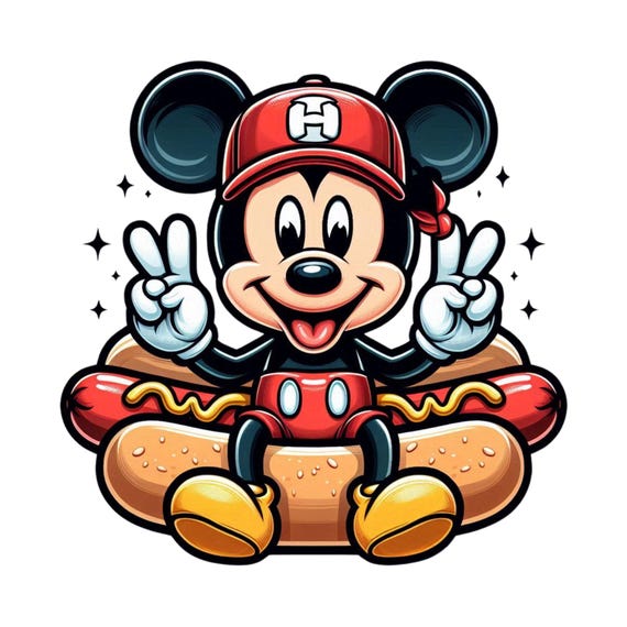 Mickey Mouse Poster Hot Dogs Disney Costumes For Adults & Kids