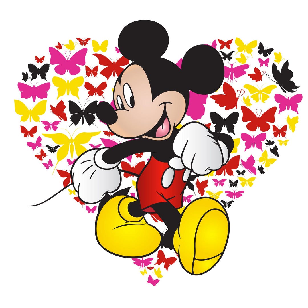 Mickey Mouse Love Design, Mickey Mouse Png Clipart, Mickey Mouse ...
