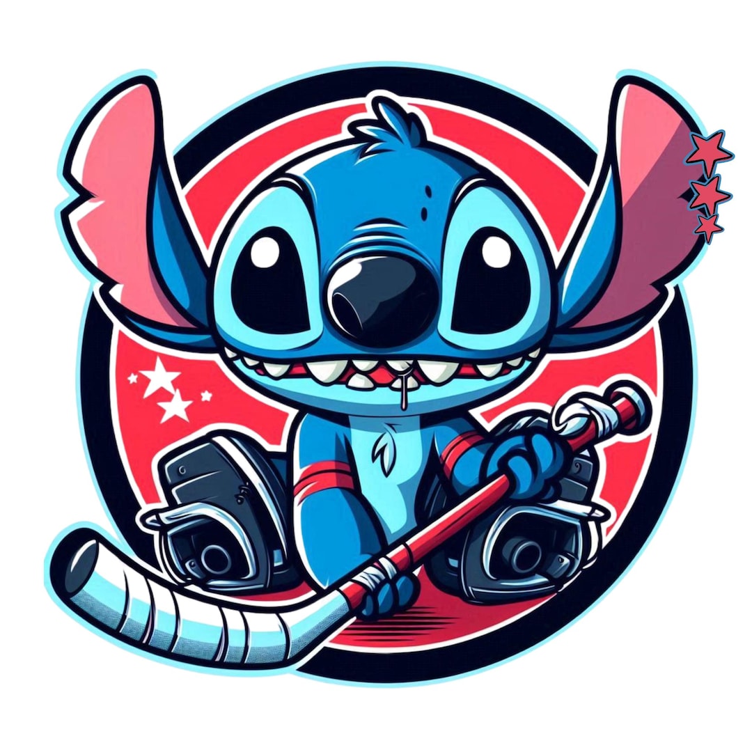 Stitch Hockey Player, Stitch Png Clipart, Stitch Sport, Lilo and Stitch ...