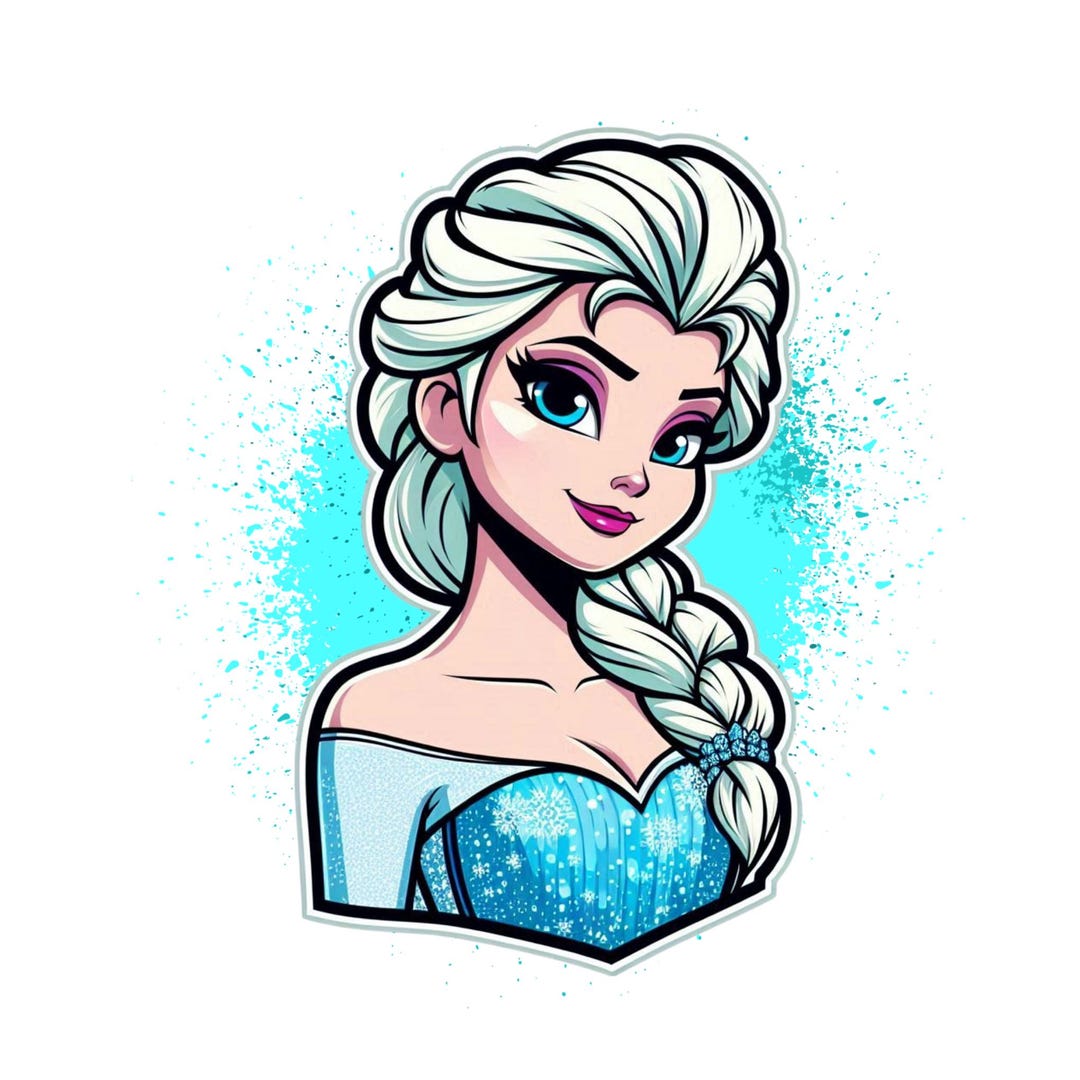 Princess Elsa Splash Design, Frozen Elsa Png, Elsa Clipart, Frozen ...