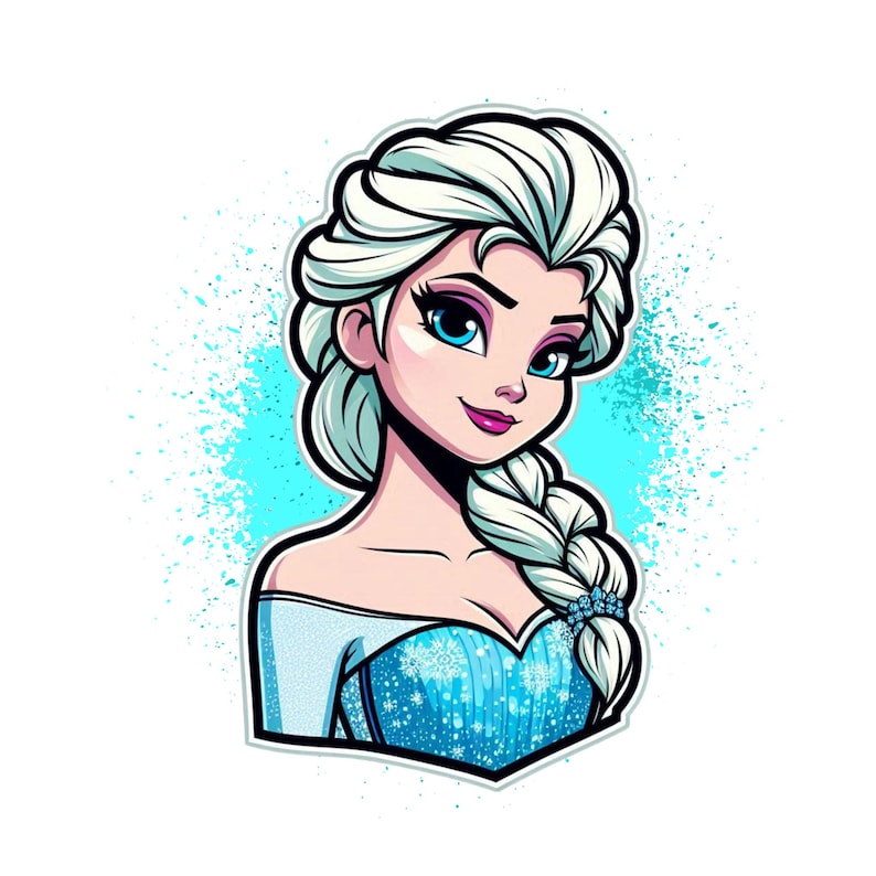 Princess Elsa Splash Design, Frozen Elsa Png, Elsa Clipart, Frozen ...