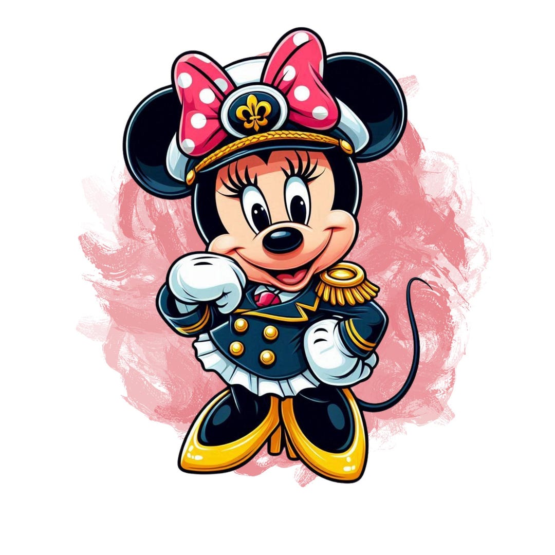 Minnie Mouse Png Clipart, Watercolour Background, Minnie Mouse Cruise ...