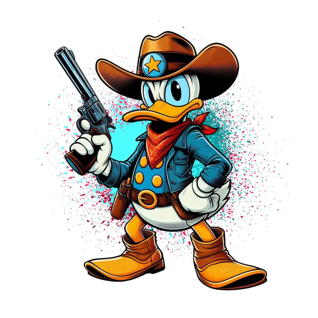 Donald Duck Png Clipart, Donald Duck Cowboy, Donald Duck Splash, Mickey ...