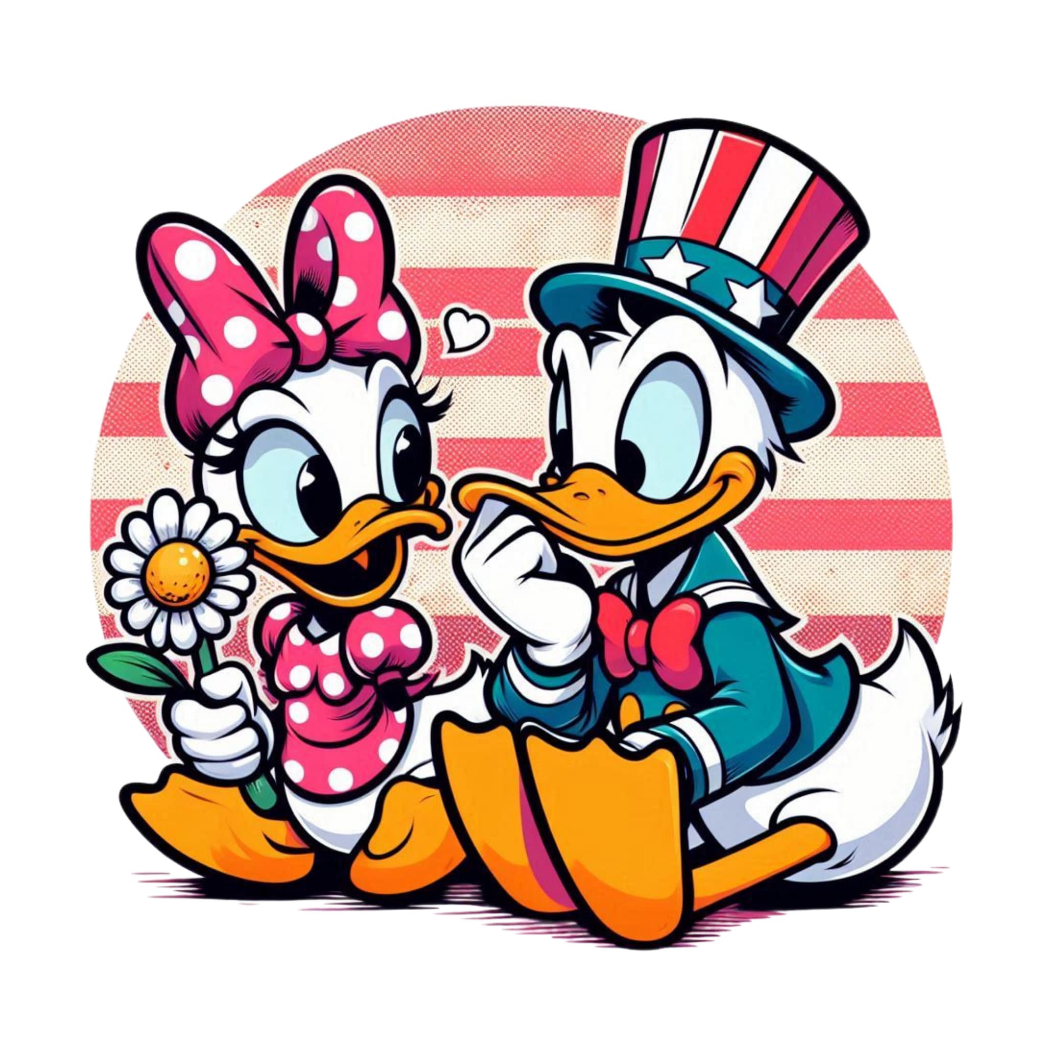 Donald Duck and Daisy Duck Png Clipart, Donald Daisy Love, Donald Duck ...
