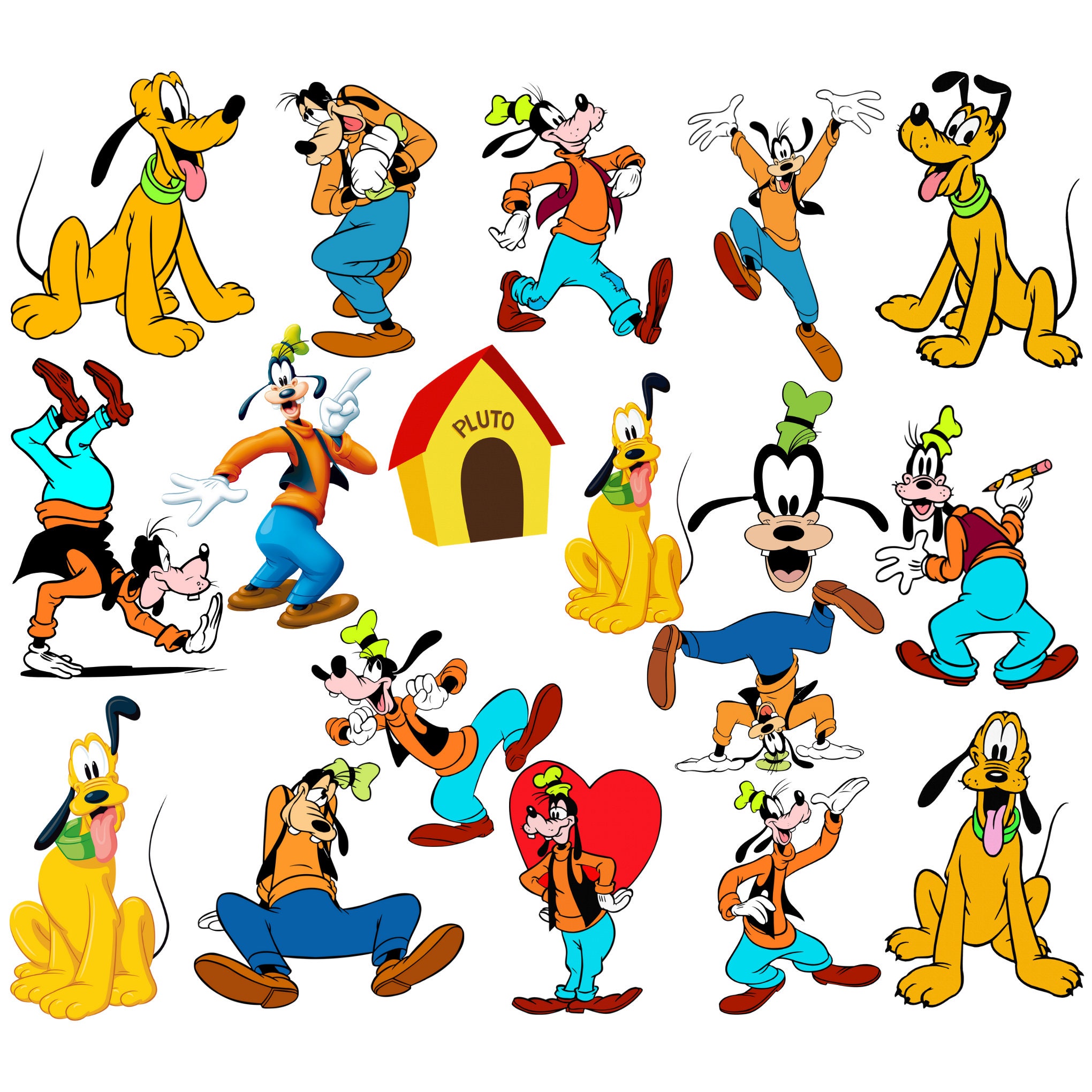 Goofy And Pluto Together