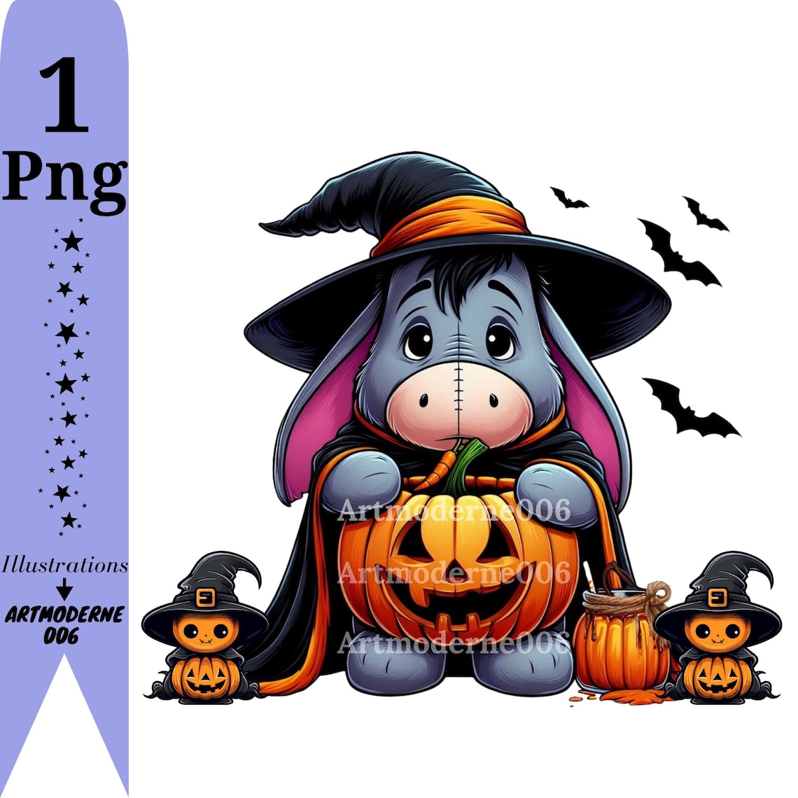 Winnie the Pooh Eeyore Halloween Design, Eeyore Png Clipart, Winnie the ...