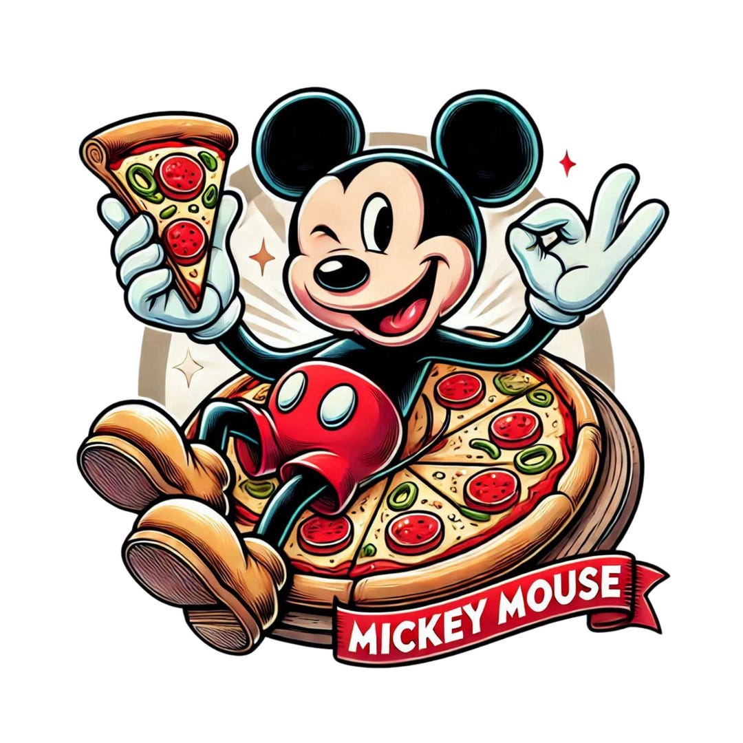 Mickey Mouse Pizza Design, Mickey Mouse Png Clipart, Cute Mickey Mouse ...