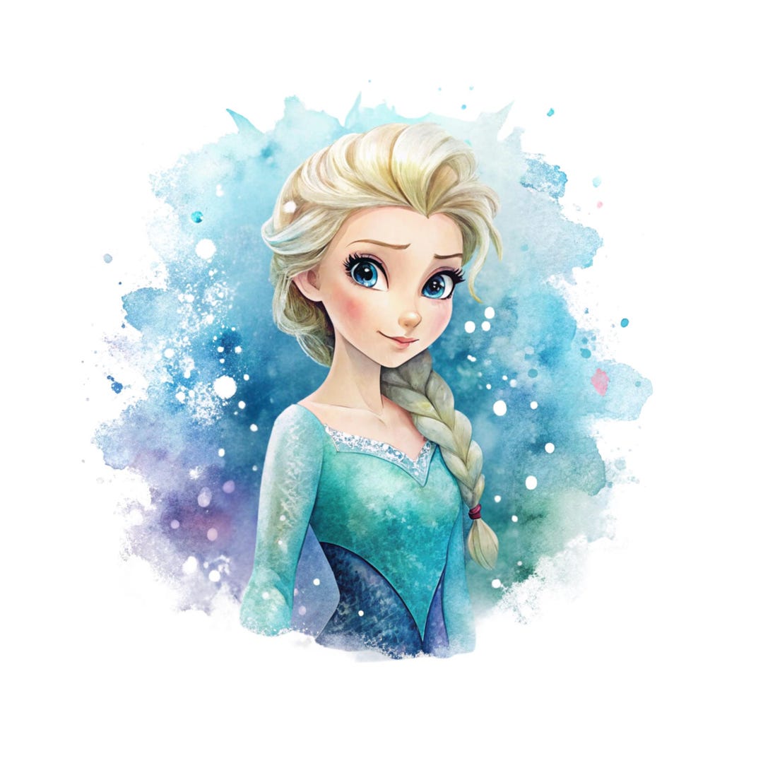 Princess Elsa Hand Drawn Design, Princess Elsa Png Clipart, Frozen ...