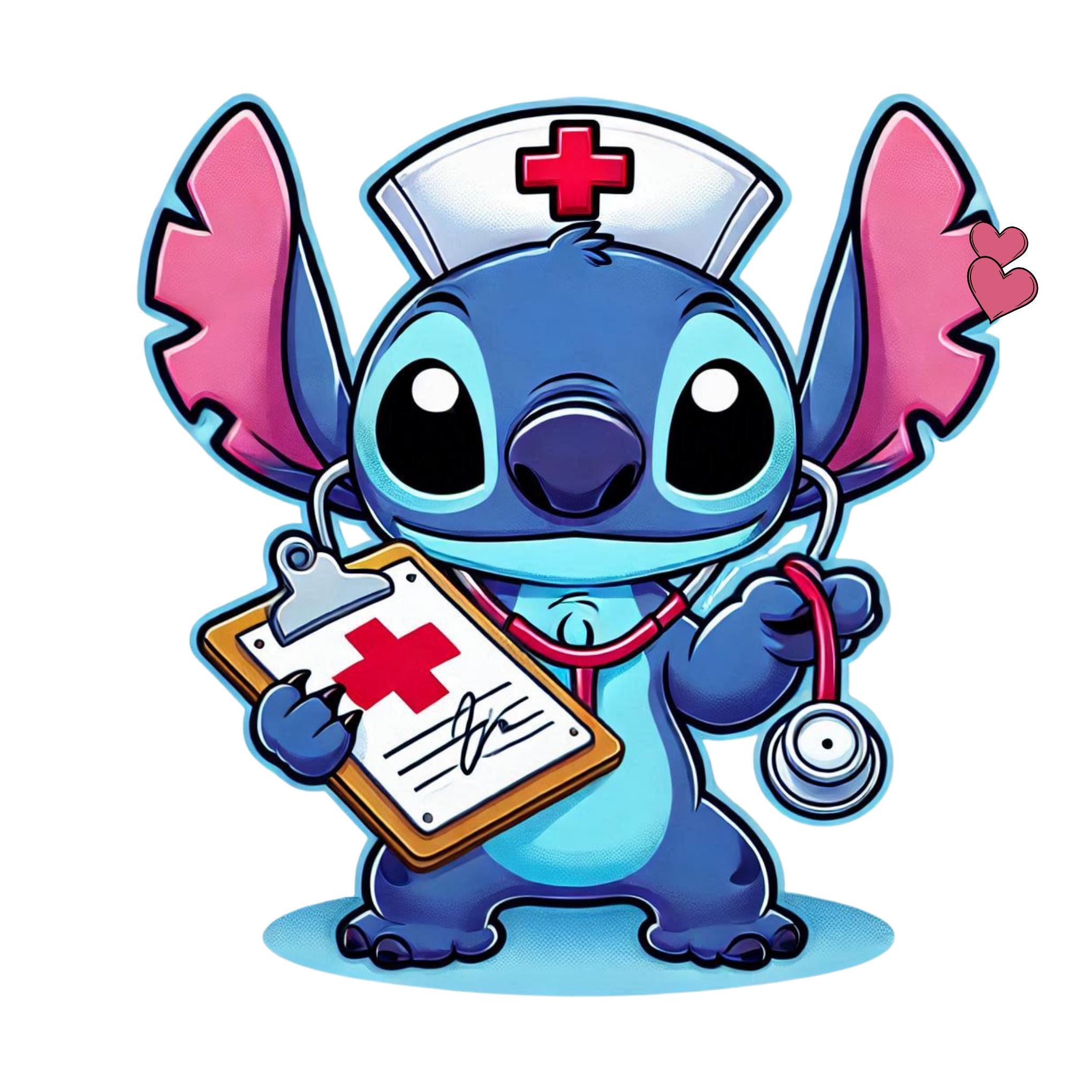 Stitch Nurse Design, Stitch Png Clipart, Stitch Job, Nurse Stitch, Lilo ...