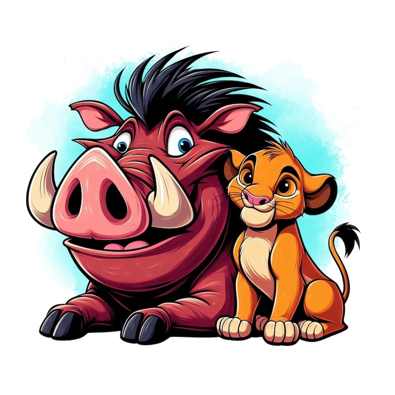 The Lion King Simba and Pumbaa Png Clipart, Simba Png Clipart, Pumbaa ...