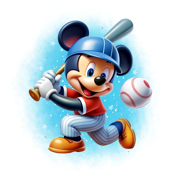 Mickey Mouse Baseball - Etsy