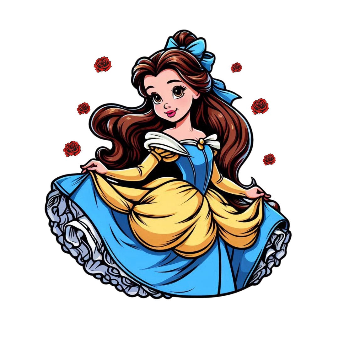 Princess Belle Png Clipart, Beauty and the Beast Png, Cute Belle Image ...