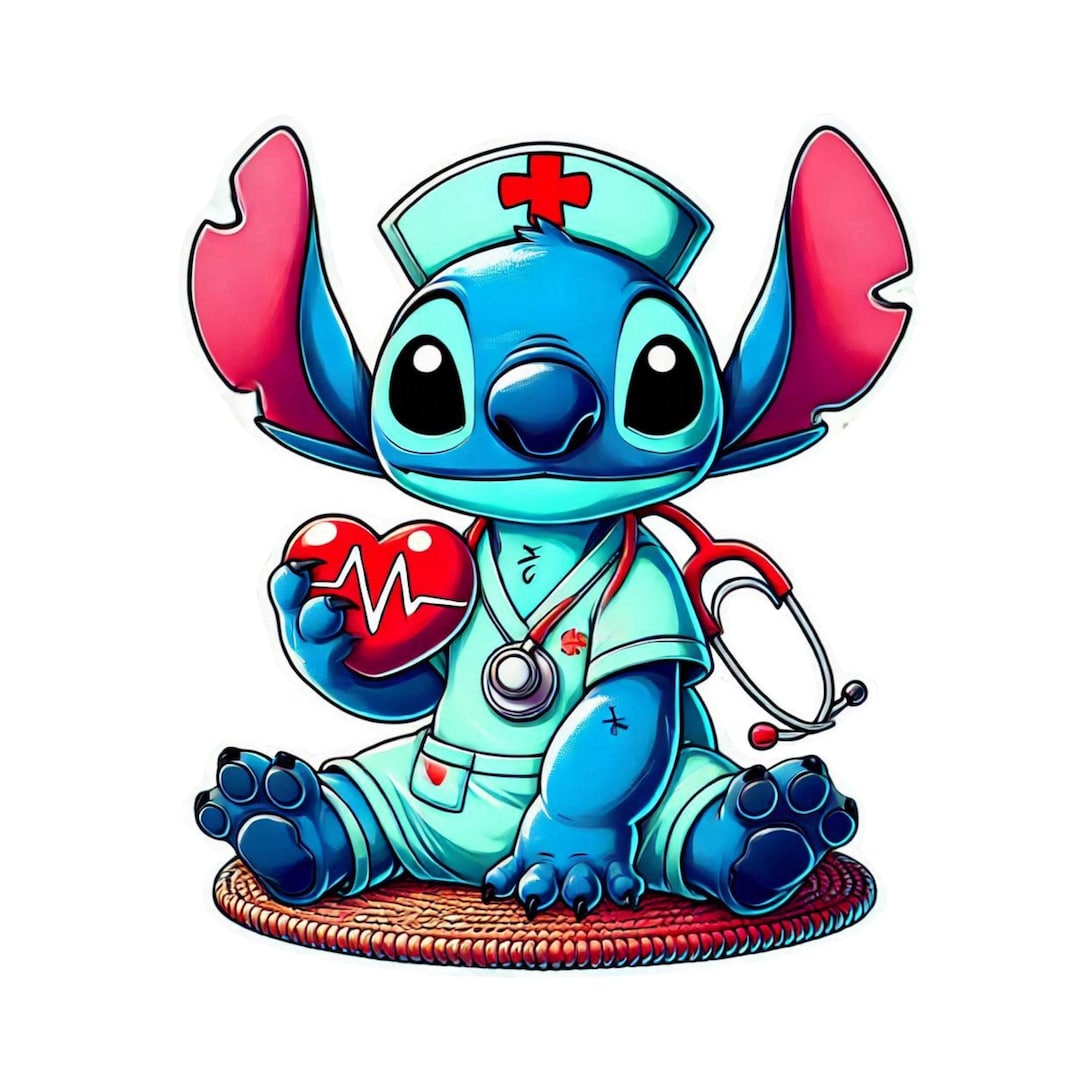 Stitch Nurse Design, Stitch Png Clipart, Stitch Job, Nurse Stitch, Lilo ...