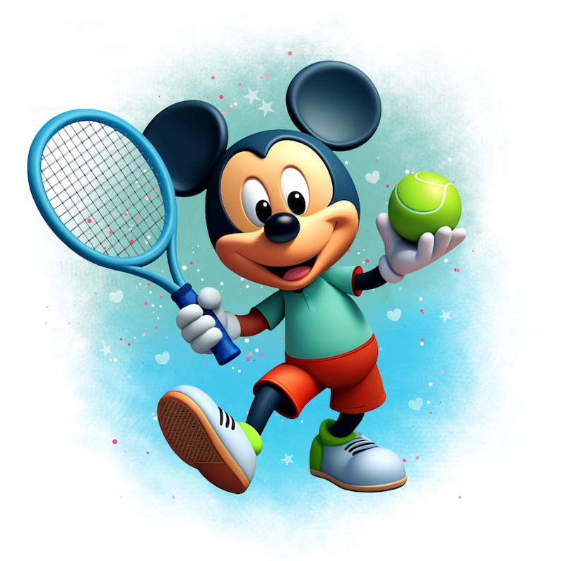 Mickey Mouse Png Clipart, Cute Mickey Mouse Tennis, Baby Mickey ...