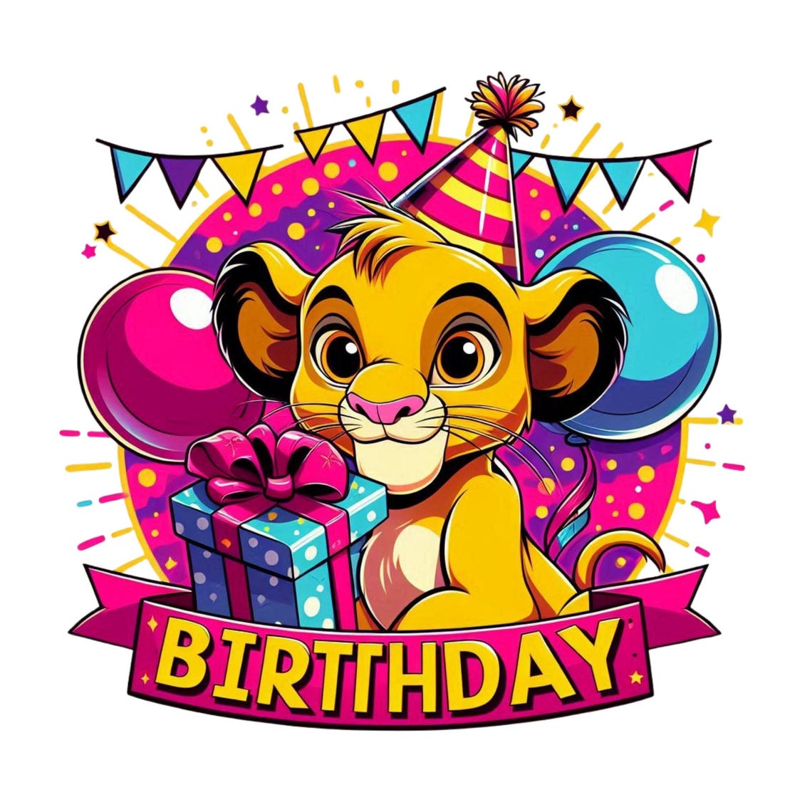 Cute Simba Birthday, Simba Png Clipart, Lion King Simba, Instant ...