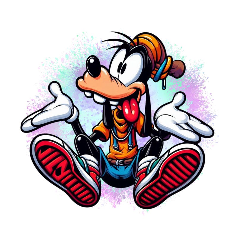 Goofy Splash Design, Goofy Png Clipart, Mickey Mouse Friends, Mickey ...
