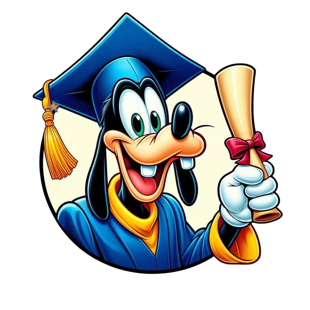 Goofy Graduation Design, Goofy Png Clipart, Mickey Mouse Friends ...