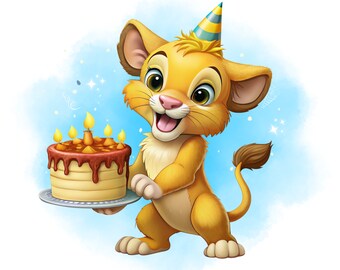 The Lion King Simba Png Clipart, Cute Simba Birthday Design, Simba Png ...
