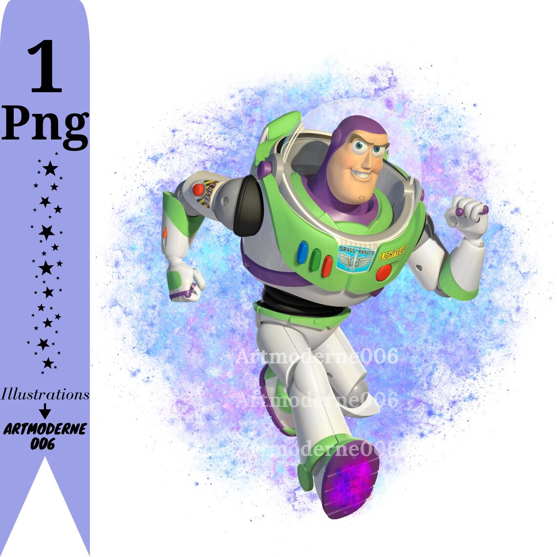 Buzz Lightyear Watercolour Background, Toy Story Png Clipart, Toy Story ...