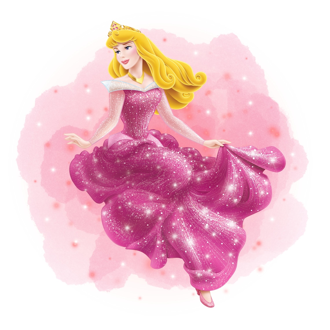 Princess Aurora Watercolor Background, Princess Aurora Png Clipart ...