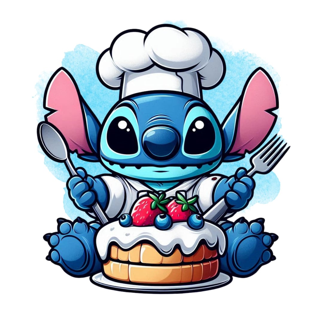 Stitch Chef Design, Stitch Png Clipart, Stitch Cook, Lilo and Stitch ...