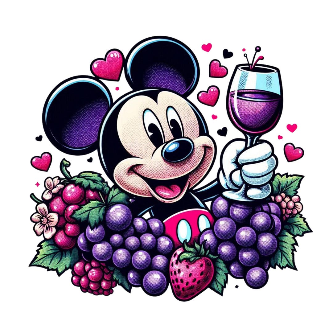 Mickey Mouse Grape Design, Mickey Mouse Png Clipart, Mickey Mouse Fruit ...