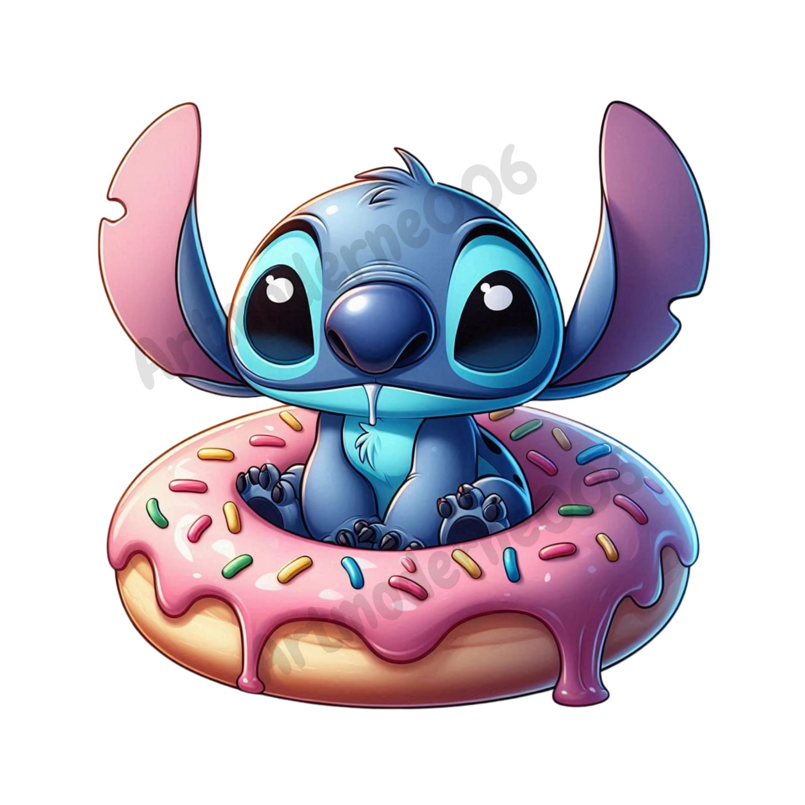 Stitch Png Clipart, Stitch Donut Design, Lilo and Stitch Character ...