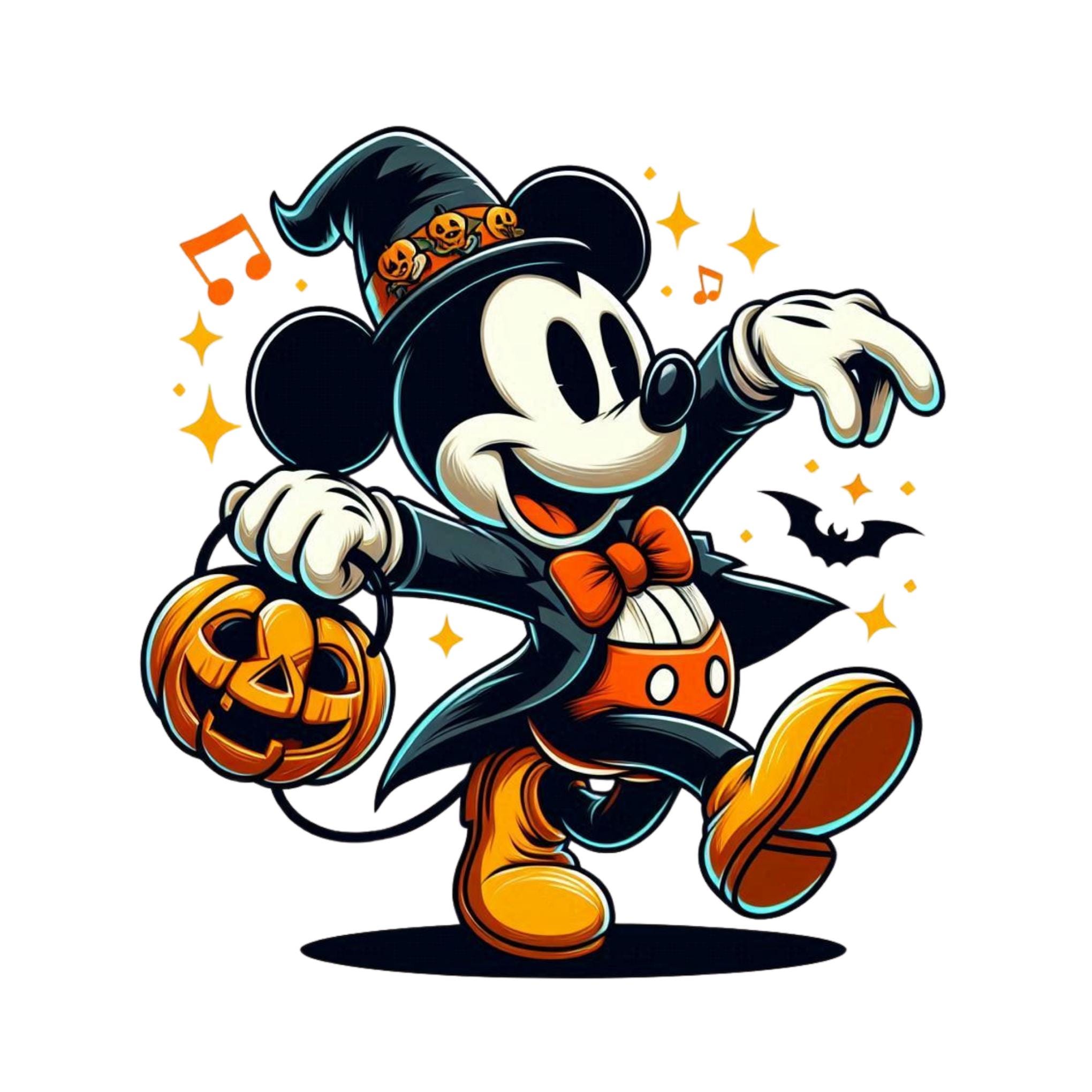 Mickey Mouse Png Clipart, Mickey Mouse Halloween Design, Instant ...