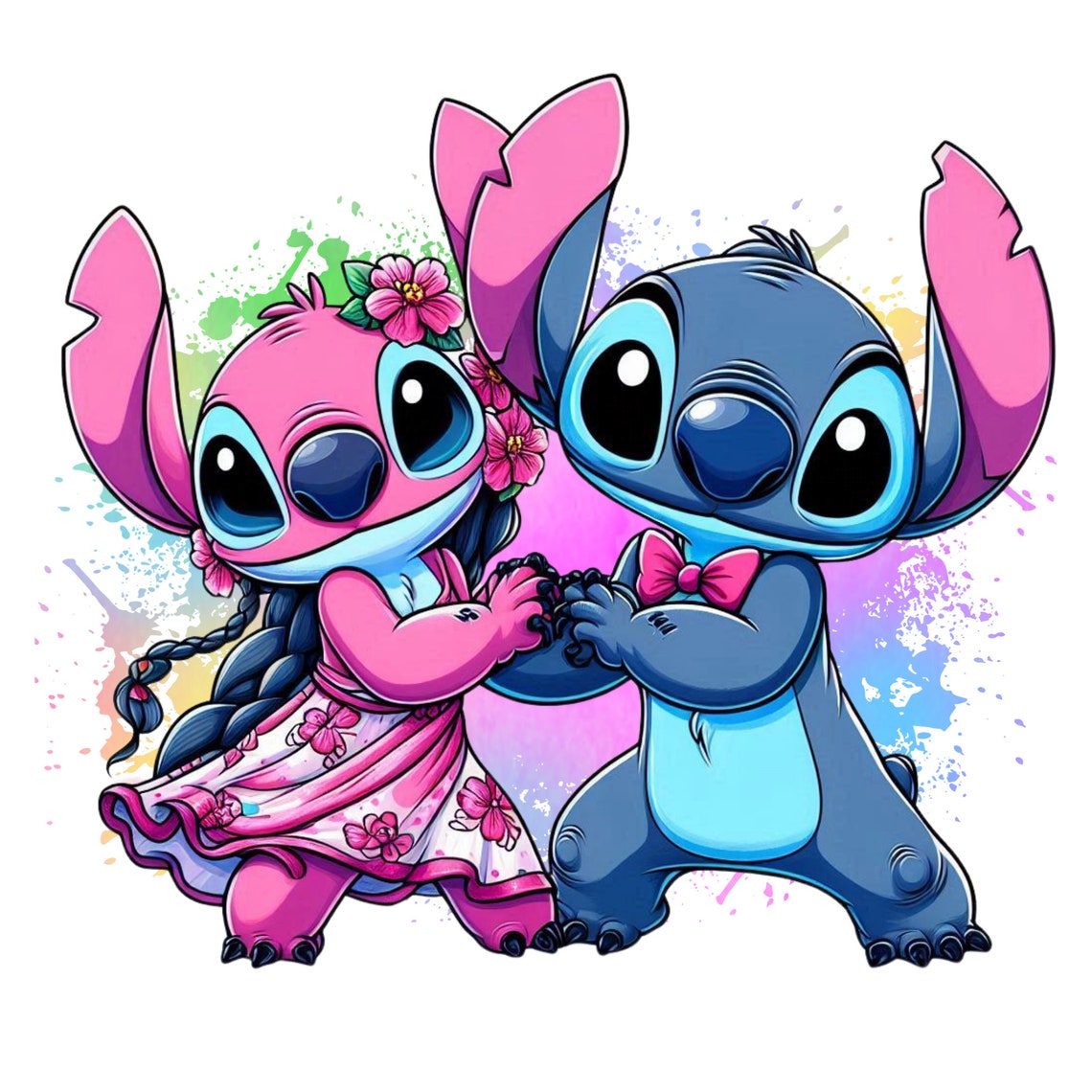 Stitch and Angel Png Clipart, Stitch Dancer, Lilo and Stitch Characters ...