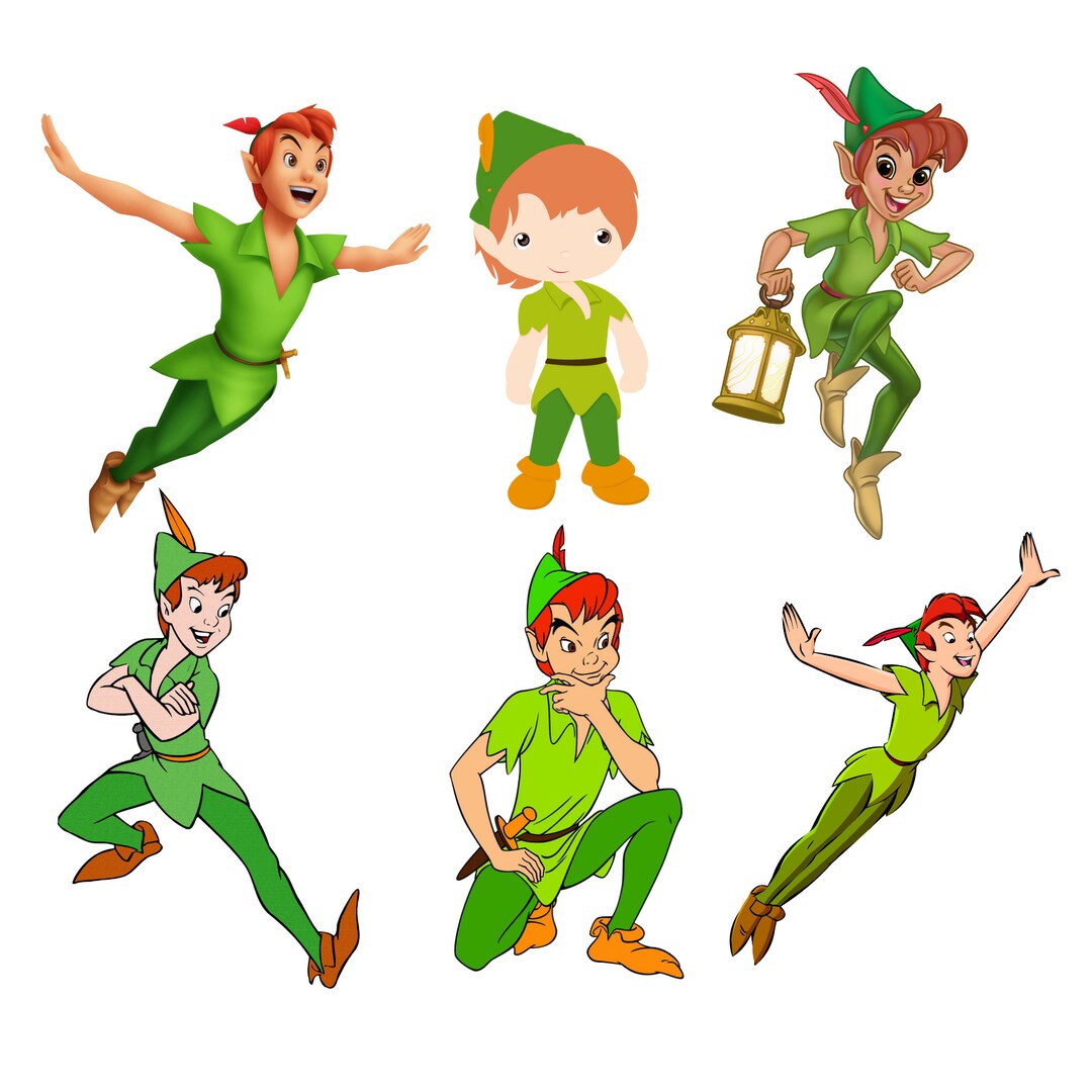 Peter Pan Png Bundle, Peter Pan Png Clipart Set, Peter Pan Package ...