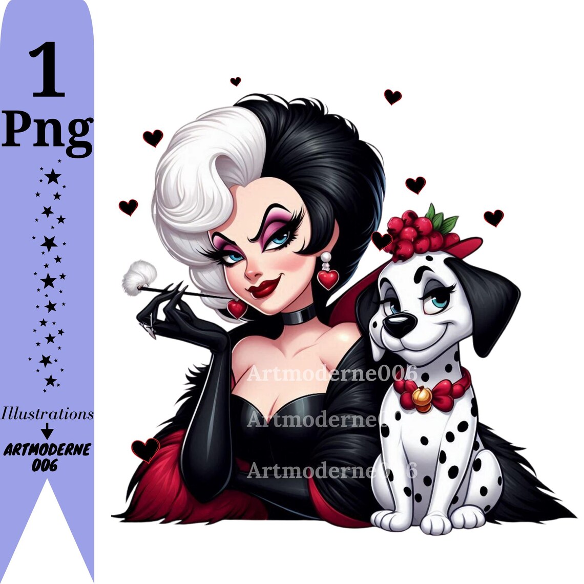 Cruella De Vil Png Clipart, 101 Dalmatians Png, 101 Dalmatians Villain ...