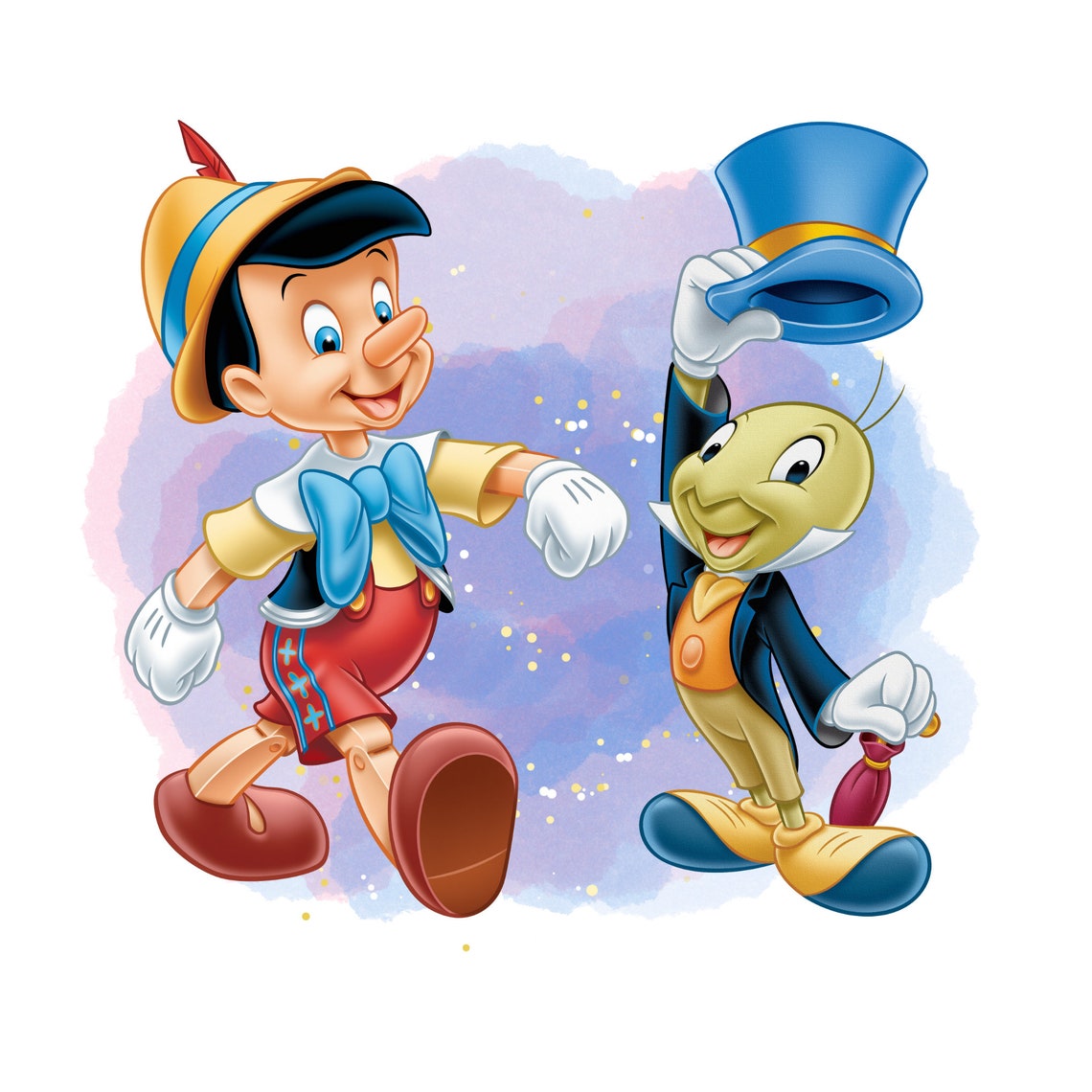 Pinocho pepe grillo fondo acuarela, Pinocho png clipart, pepe grillo ...