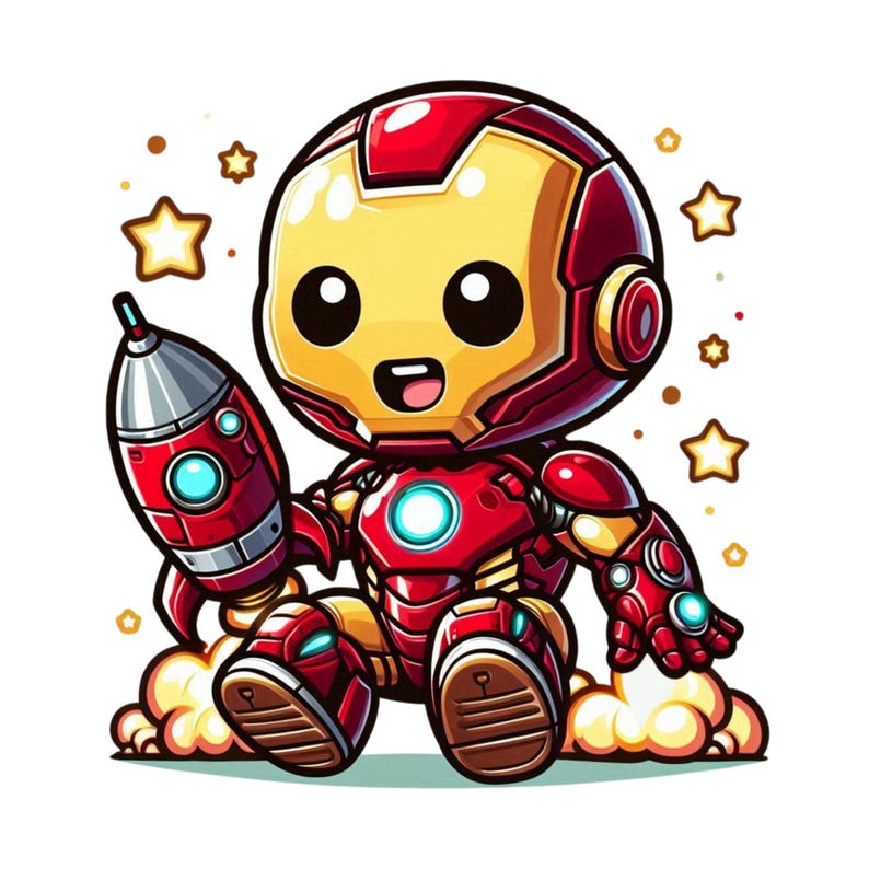 Cute Ironman Png Clipart, Ironman Png, Cute Super Hero, Little Ironman ...