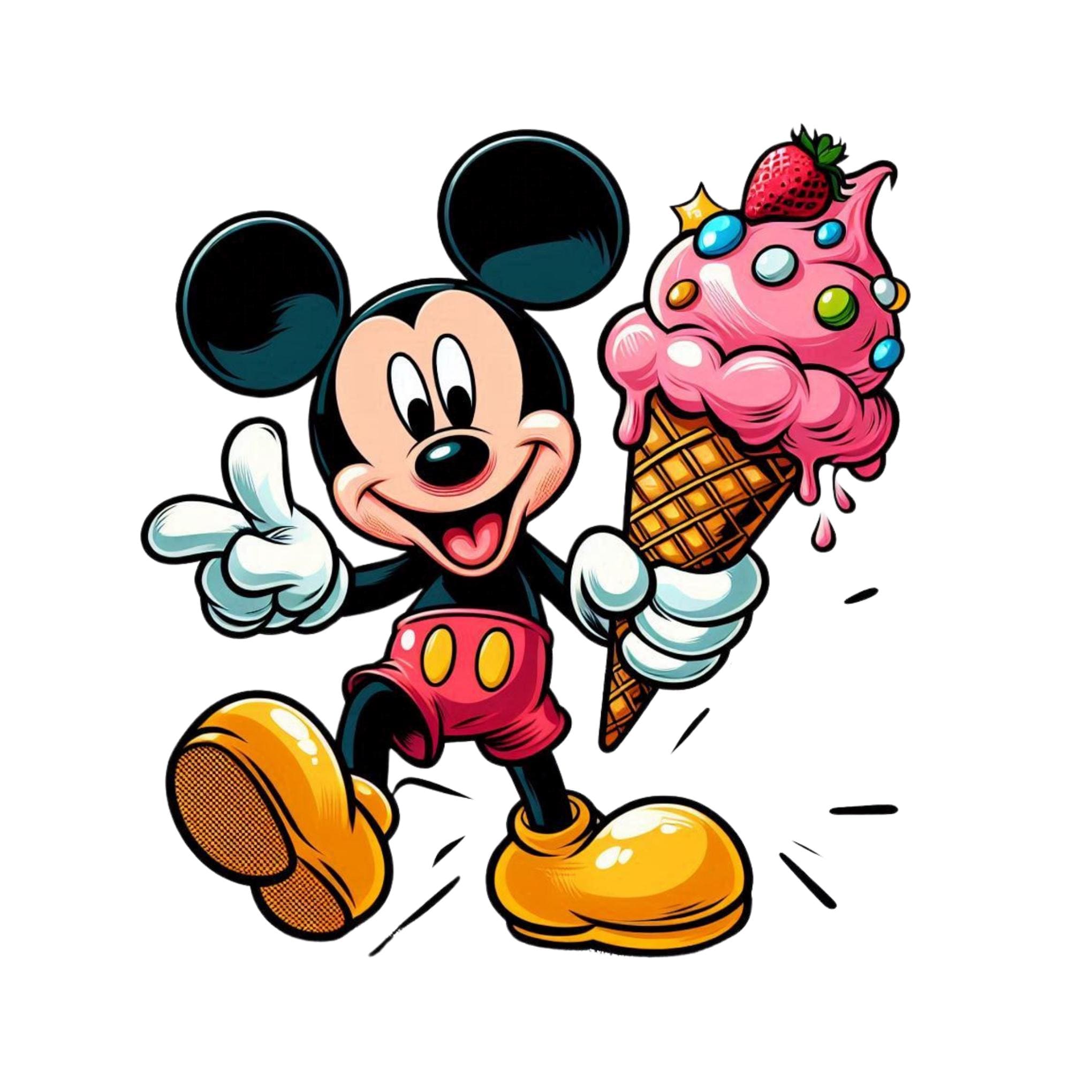 Mickey Mouse Png Clipart, Mickey Mouse Ice Cream, Cute Mickey, Instant ...