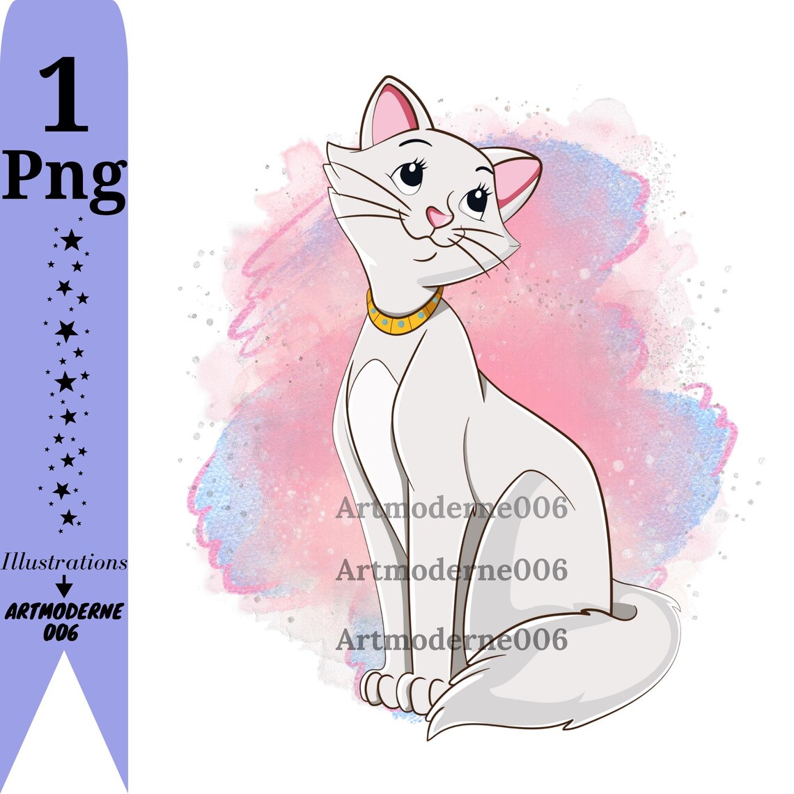 Aristocats Duchess Watercolor Background, Duchess Png Clipart, Cute ...