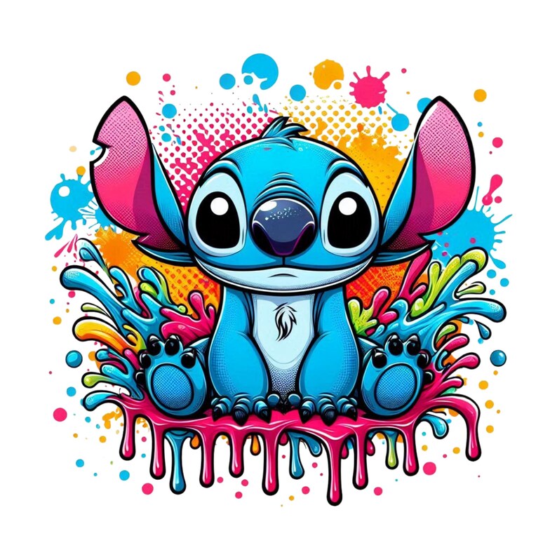 Stitch Png Clipart, Stitch Splash, Lilo and Stitch Character, Instant Download - Etsy UK