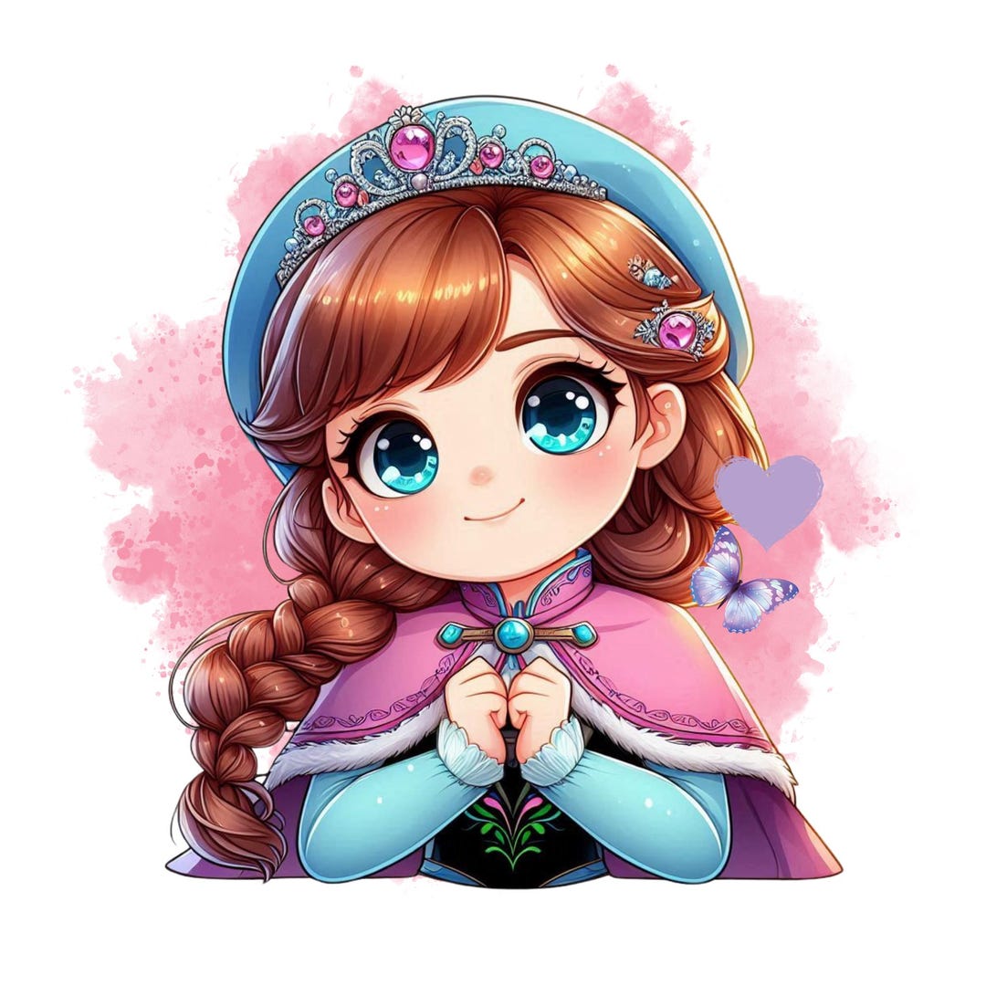 Princess Anna Watercolor Background, Princess Anna Png Clipart, Frozen ...