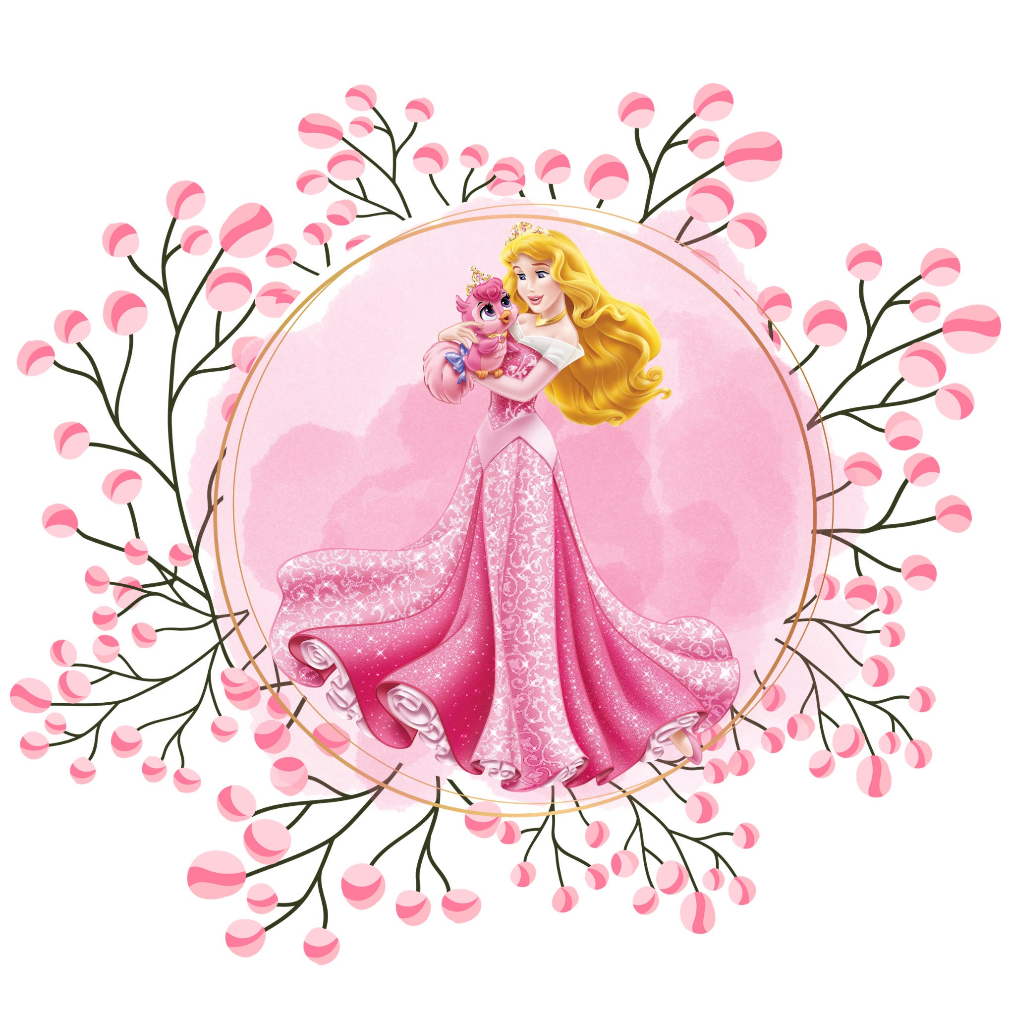 Sleeping Beauty Watercolour Background, Princess Aurora Png Clip Art ...
