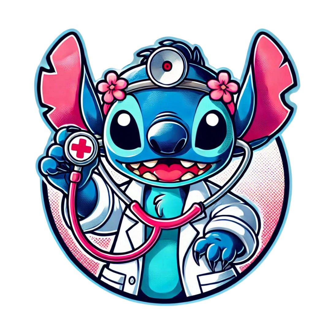 Stitch Doctor Design, Stitch Png Clipart, Doctor Stitch, Cute Stitch ...