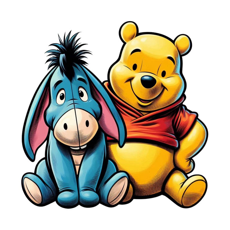 Winnie the Pooh and Eeyore Png Clipart, Winnie the Pooh Png, Eeyore Png ...