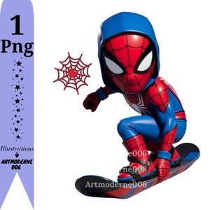 Spiderman Snowboard - Etsy